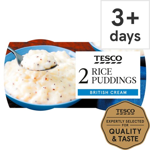 Tesco 2 Creamy Rice Puddings 2 X 173G - Tesco Groceries