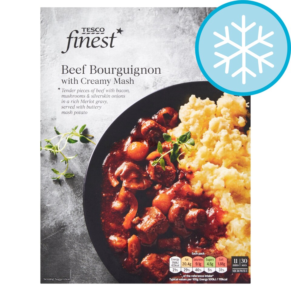 Tesco Finest Beef Bourguignon 400g - Tesco Groceries