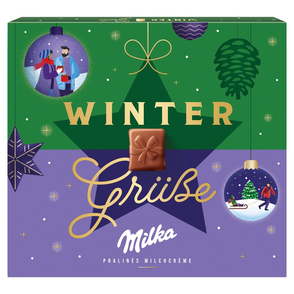 Milka Pralinky z mlie&nej &okolády z alpského mlieka s mlie&no-krémovou ...