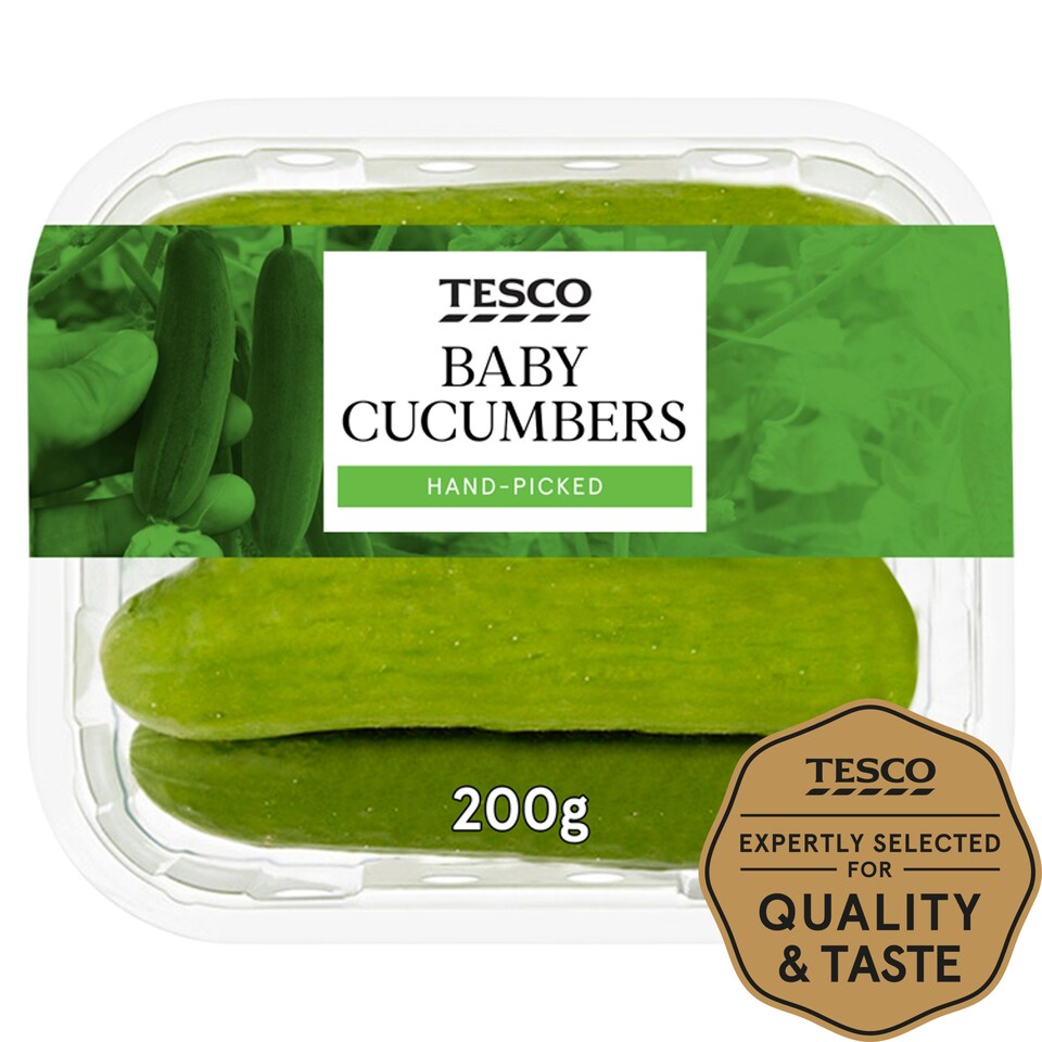 Tesco Baby Cucumbers 200G - Tesco Groceries