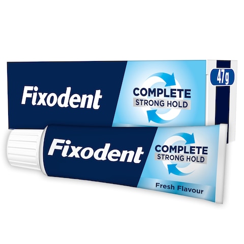 Fixodent Complete Strong Hold Fresh Flavour Denture Adhesive 47g ...