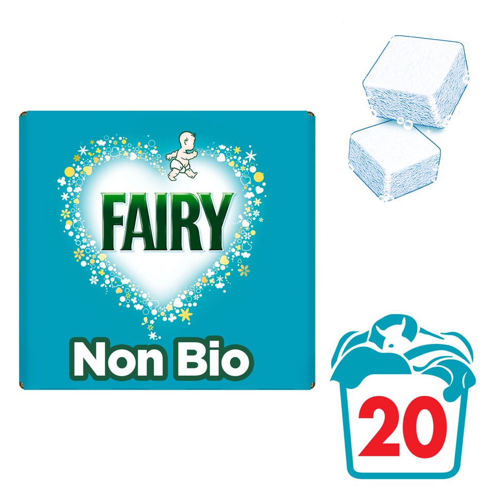 Fairy Non Bio. Washing Tablets 20 Washes - Tesco Groceries