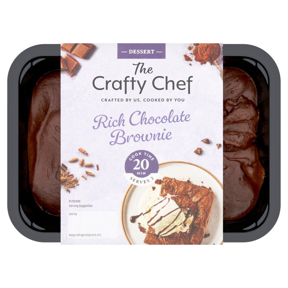 The Crafty Chef Rich Chocolate Brownie 250g - Tesco Groceries