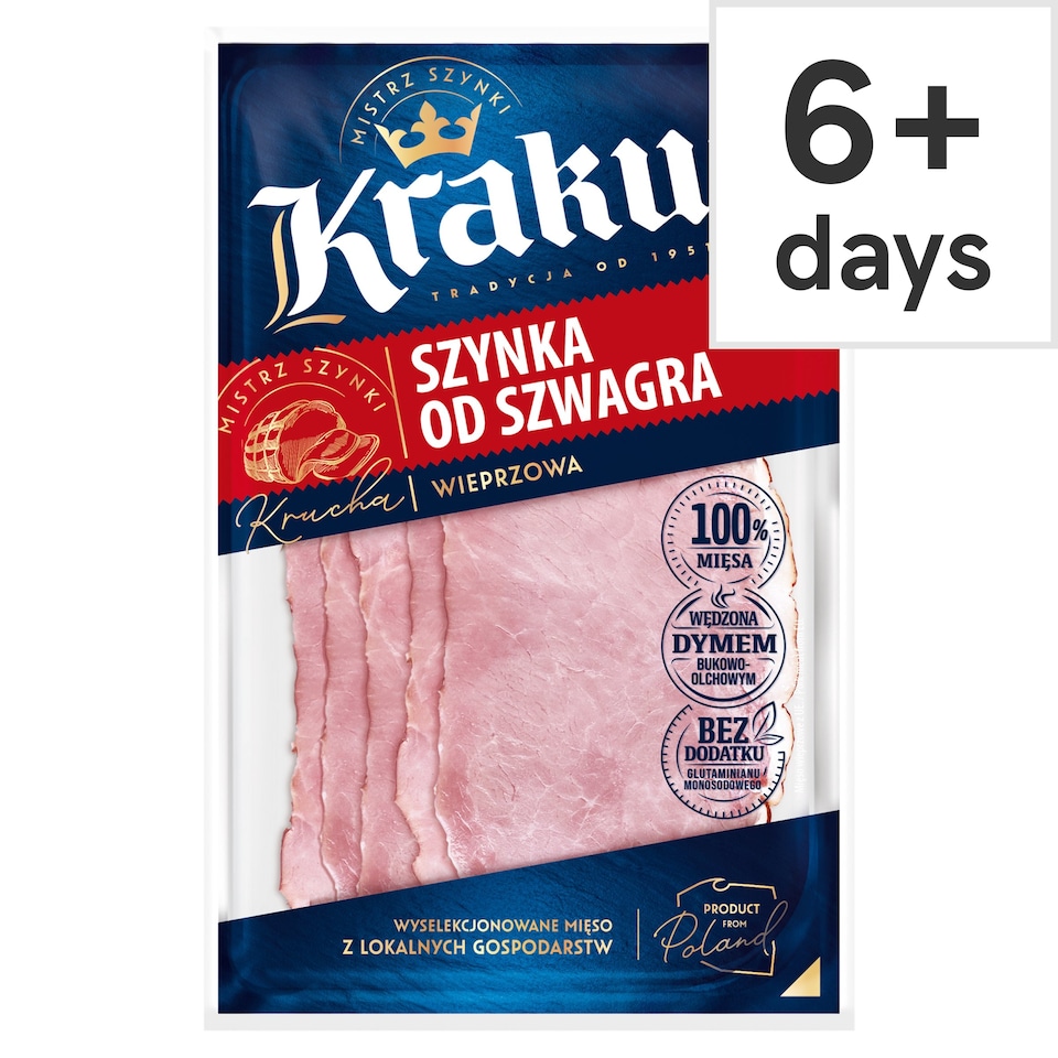 Krakus Szynka Od Szwagra Pork Ham 90g - Tesco Groceries