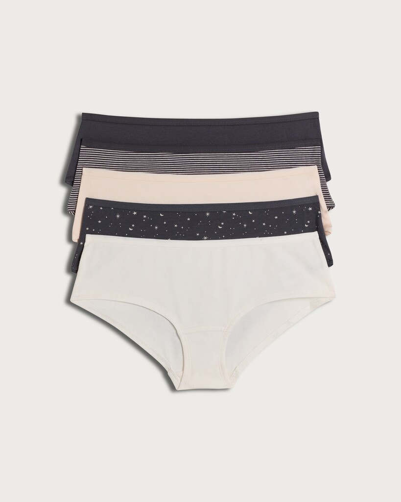 F&F 5-Pack Cotton Rich Shorts in Multi - Tesco Groceries