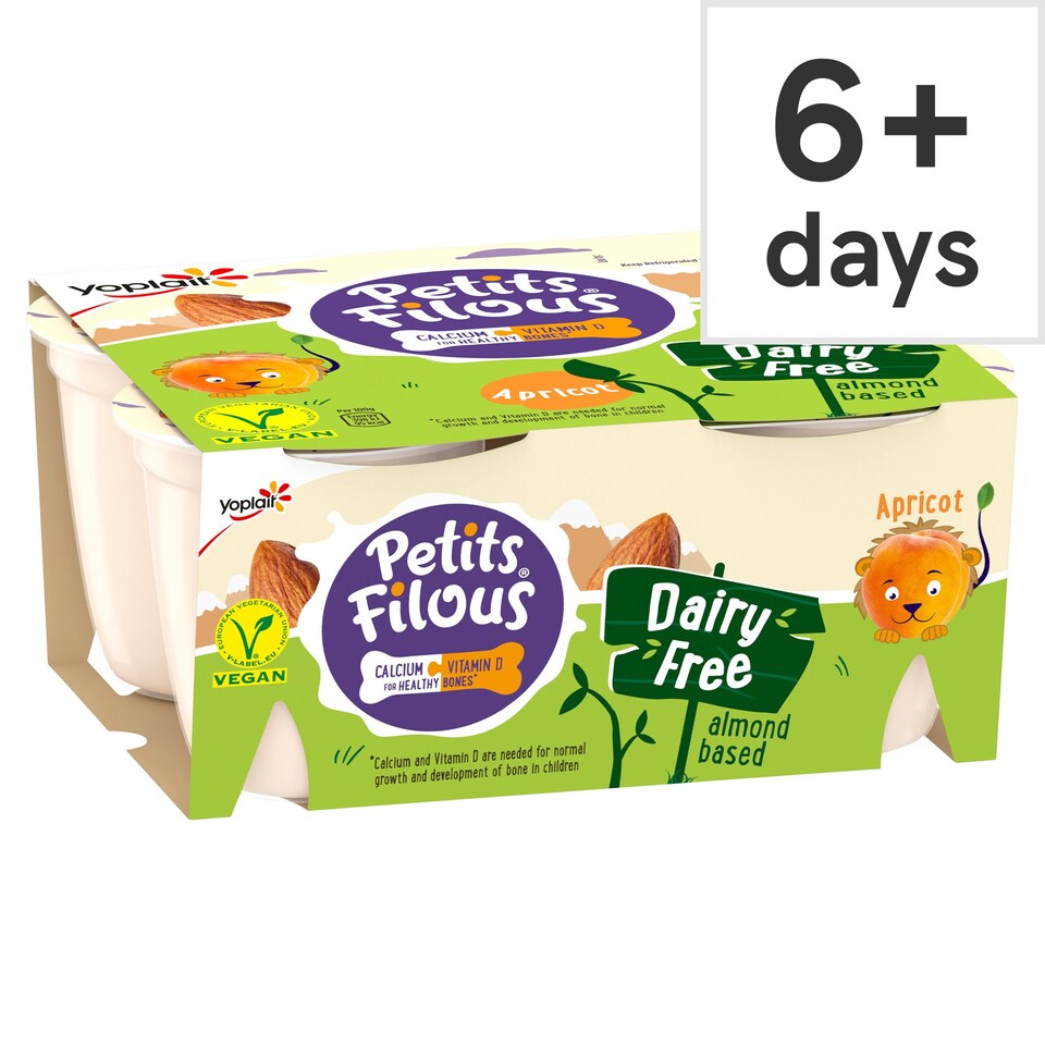 Petits Filous Dairy Free Apricot 4X95g - Tesco Groceries