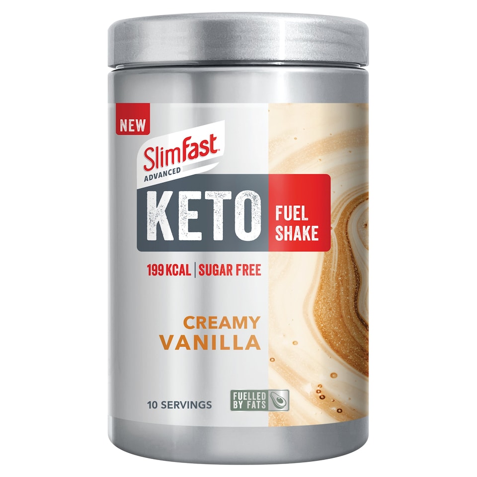 SlimFast Advanced Keto Fuel Powdered Shake Mix - Creamy Vanilla 320g ...