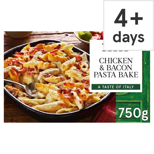 Tesco Chicken & Bacon Pasta Bake 750G - Tesco Groceries
