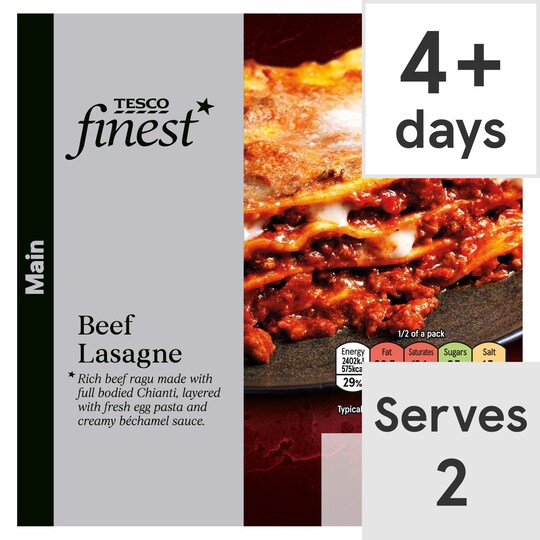 Tesco Finest Beef Lasagne 700G - Tesco Groceries