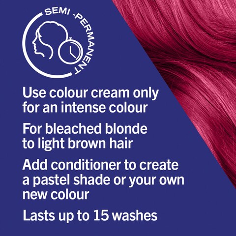 Schwarzkopf Live Ultra Brights 091 Raspberry Rebel Hair Dye - Tesco ...