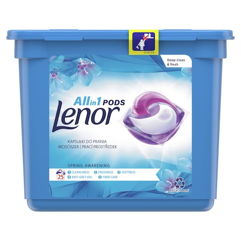 Lenor Spring Awakening Allin1 PODs Washing Capsules 25 Washes - Tesco ...