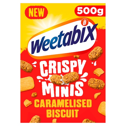 Weetabix Crispy Minis Caramelised Biscuit Cereal 500g - Tesco Groceries