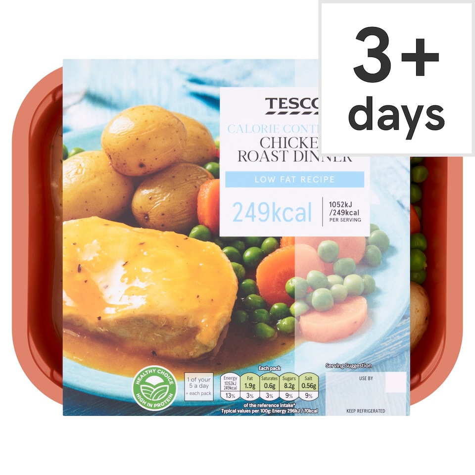 Tesco Calorie Controlled Chicken Roast Dinner 380G - Tesco Groceries
