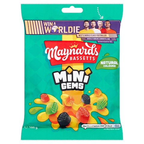 Maynards Bassetts Mini Gems Sweets Bag 160g - Tesco Groceries