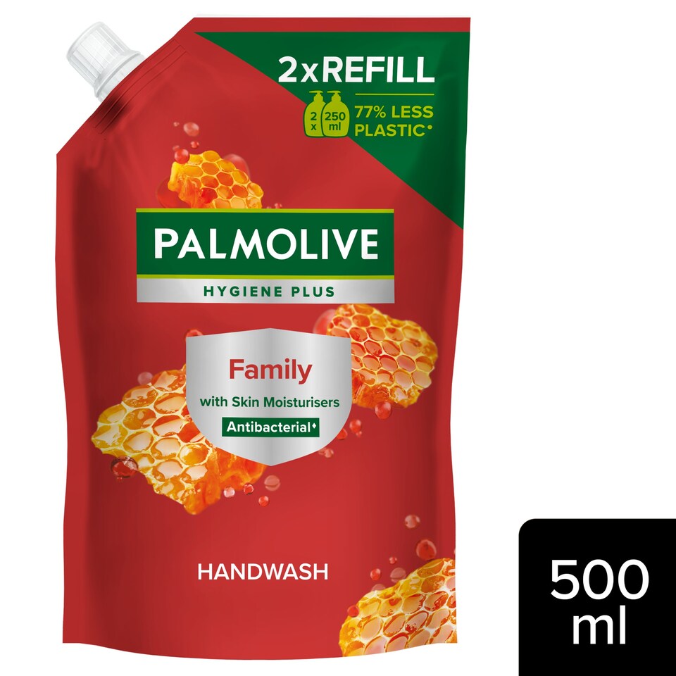 Palmolive Hygiene Plus liquid hand soap refill 500 ml - Tesco Groceries