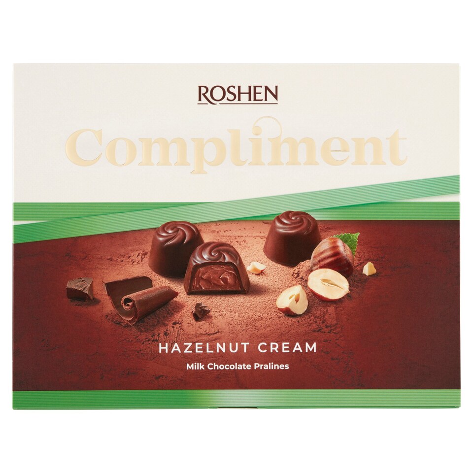 Roshen Compliment mogyorókrémes tejcsokoládé praliné 122 g - Tesco ...