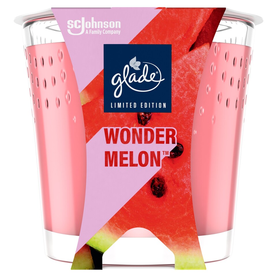 Glade Candle Wondermelon 129g - Tesco Groceries