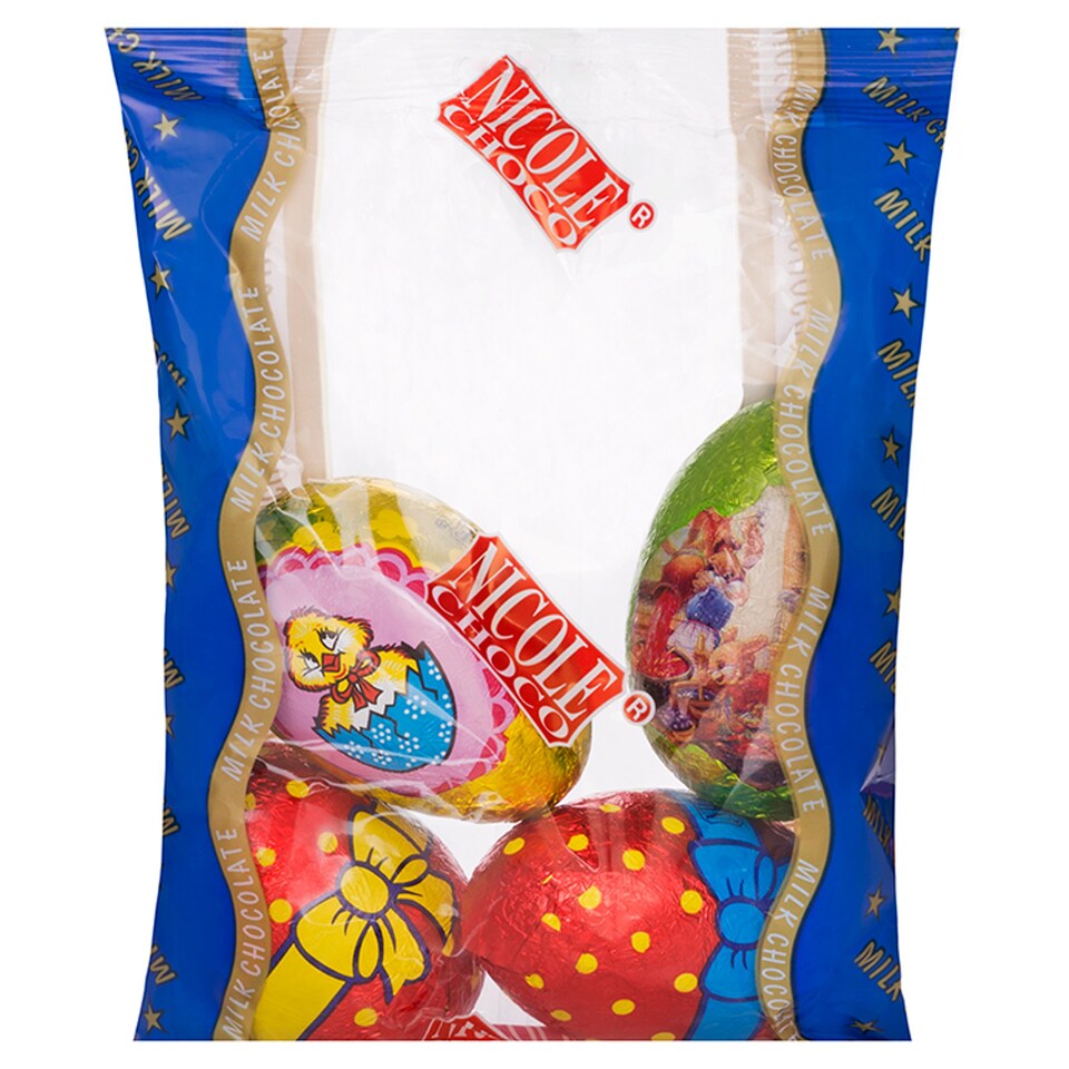Nicole Choco Easter Eggs in a Bag 4 x 25 g (100 g) - Tesco Groceries