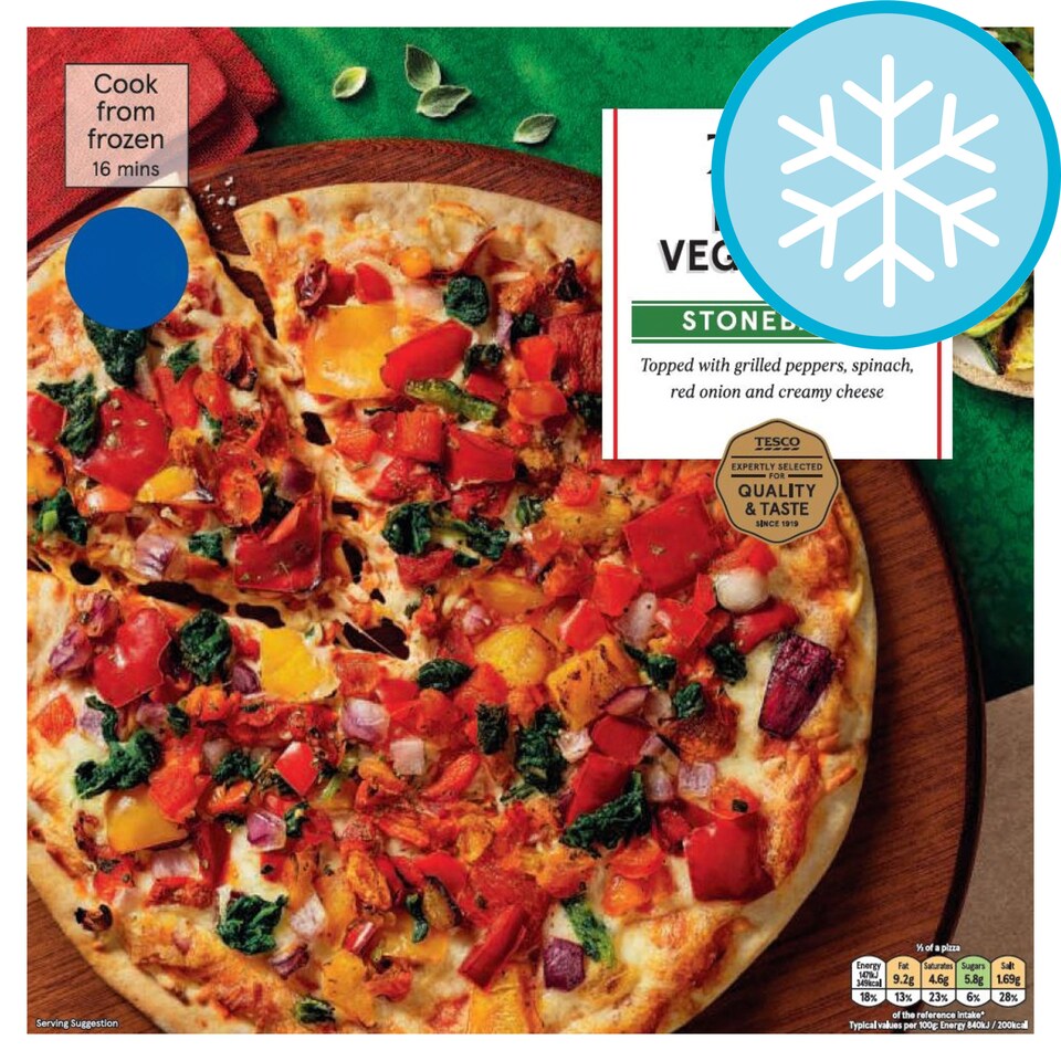 Tesco Stonebaked Vegetable Pizza 380g - Tesco Groceries
