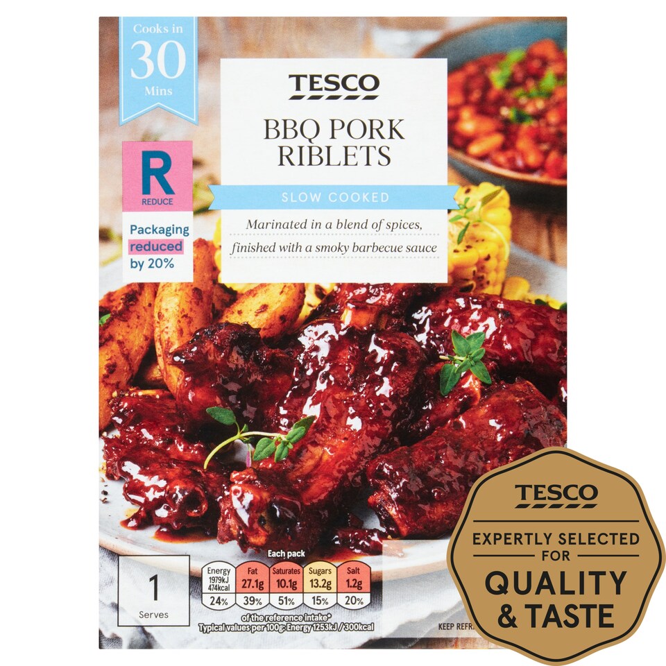 Tesco Bbq Pork Riblets 300G - Tesco Groceries