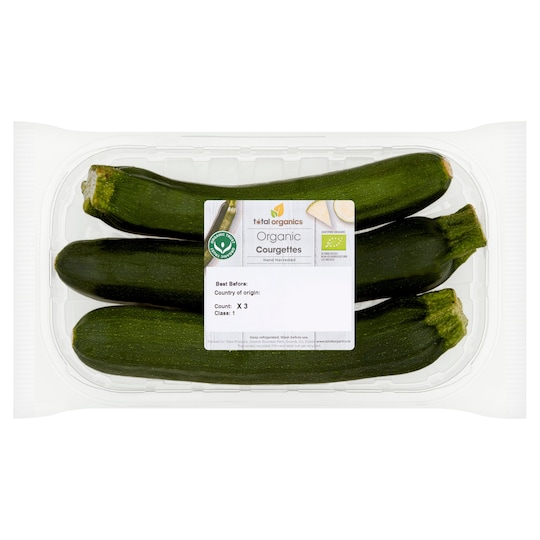 Total Organics Organic Courgettes 3 Pack - Tesco Groceries