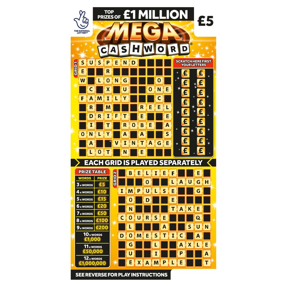 Mega Cashword - Tesco Groceries