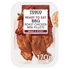 Tesco BBQ Roast Chicken Mini Fillets 170g - Tesco Groceries