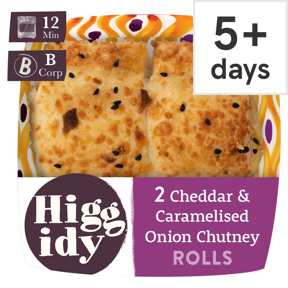 Higgidy Cheddar & Caramalised Onion Chutney Rolls x2 54g - Tesco Groceries