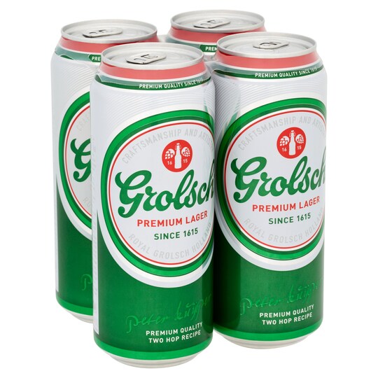Grolsch Premium Lager 500Ml Can - Tesco Groceries