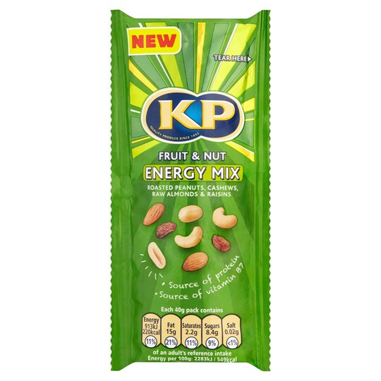 Kp Fruit & Nut Energy Mix 40G - Tesco Groceries