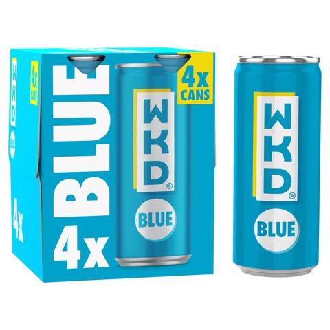 WKD Alcoholic Mix - Blue 4x250ml - Tesco Groceries