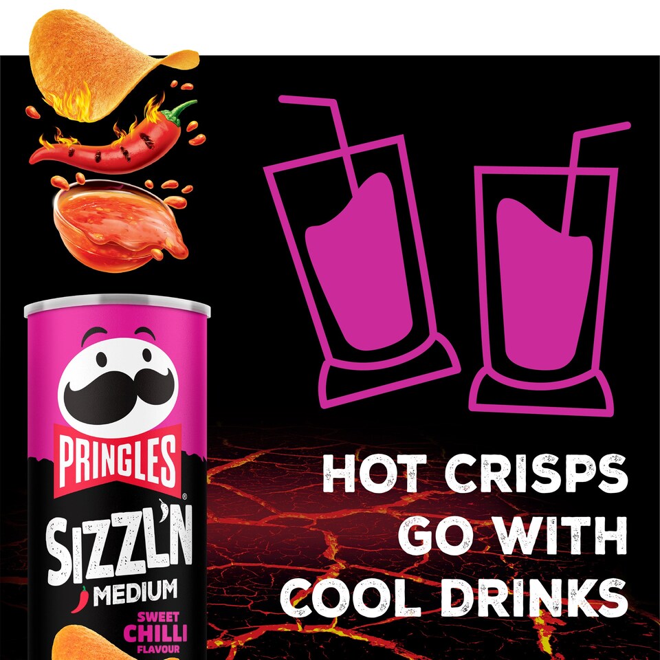 Pringles Sizzl'n Sweet Chilli Crisps 180G - Tesco Groceries