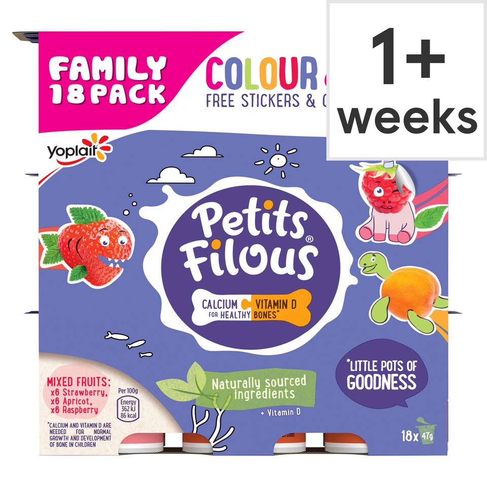 Petits Filous Variety Fromage Frais 18X47g - Tesco Groceries