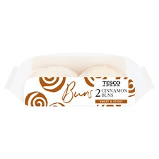 Tesco Cinnamon Buns 2 Pack - Tesco Groceries