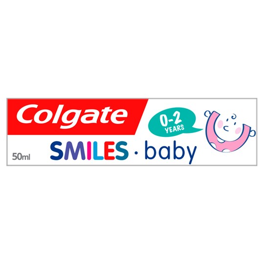 Colgate Smiles 0 To 2 Years Baby Toothpaste 50Ml - Tesco Groceries