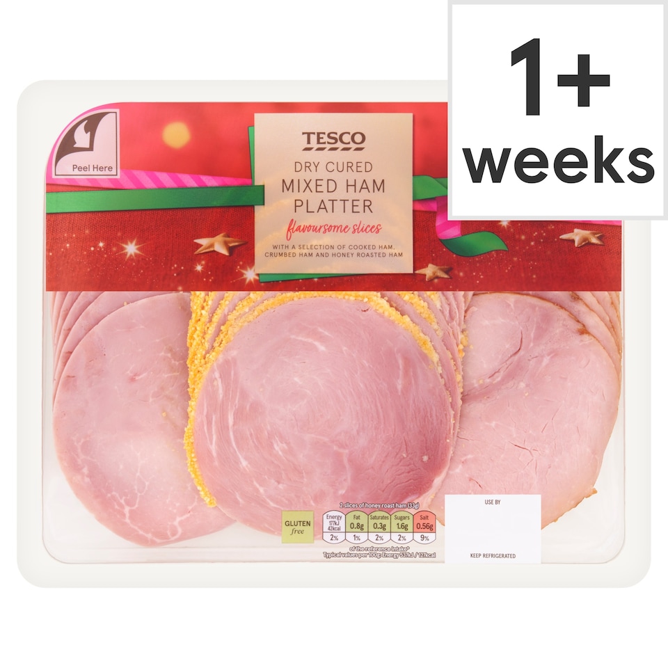 Tesco Mixed Ham Platter 400G - Tesco Groceries