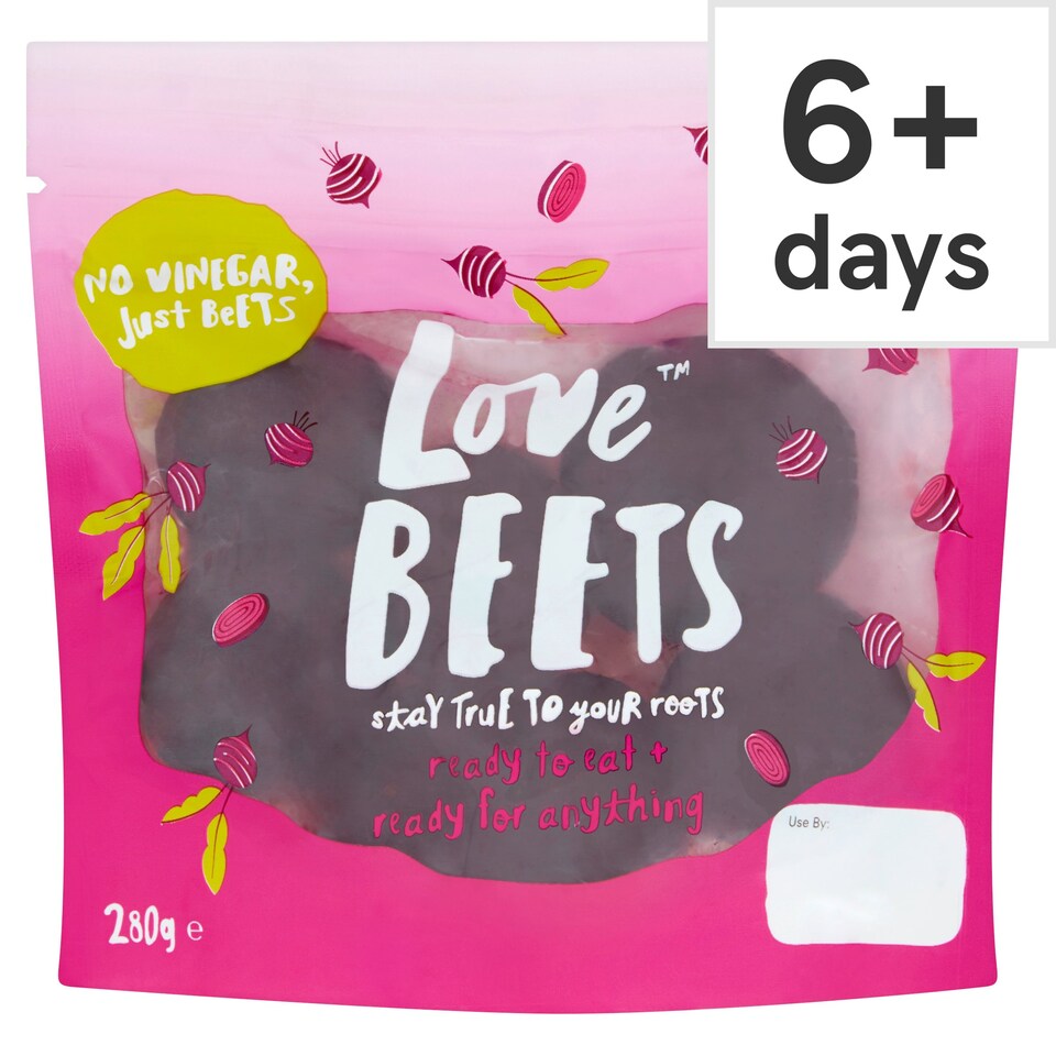 Love Beets No Vinegar Pouch Beetroot 280G - Tesco Groceries