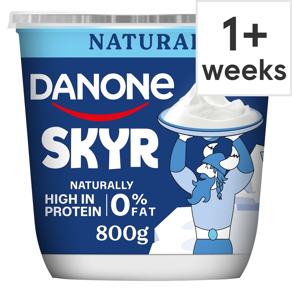 Danone Skyr High Protein 0% Fat Natural Yoghurt 800g - Tesco Groceries