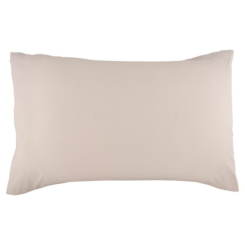 F&F Home Ivory Washed Cotton Housewife Pillowcase Pair - Tesco Groceries
