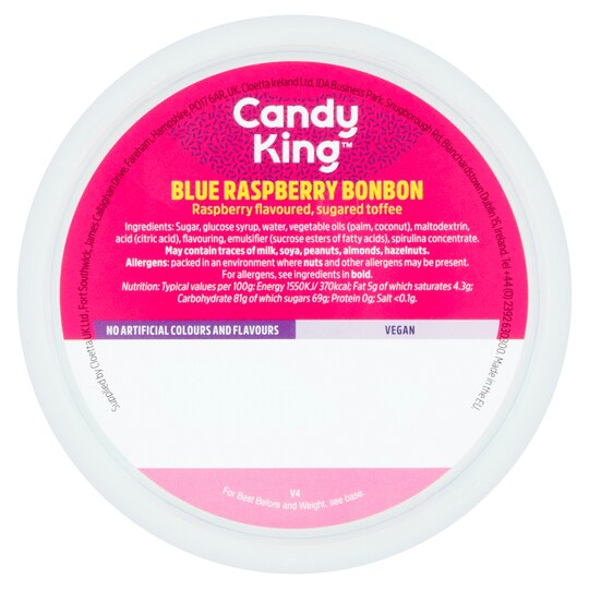 Candyking Blue Raspberry Bonbon 140G - Tesco Groceries