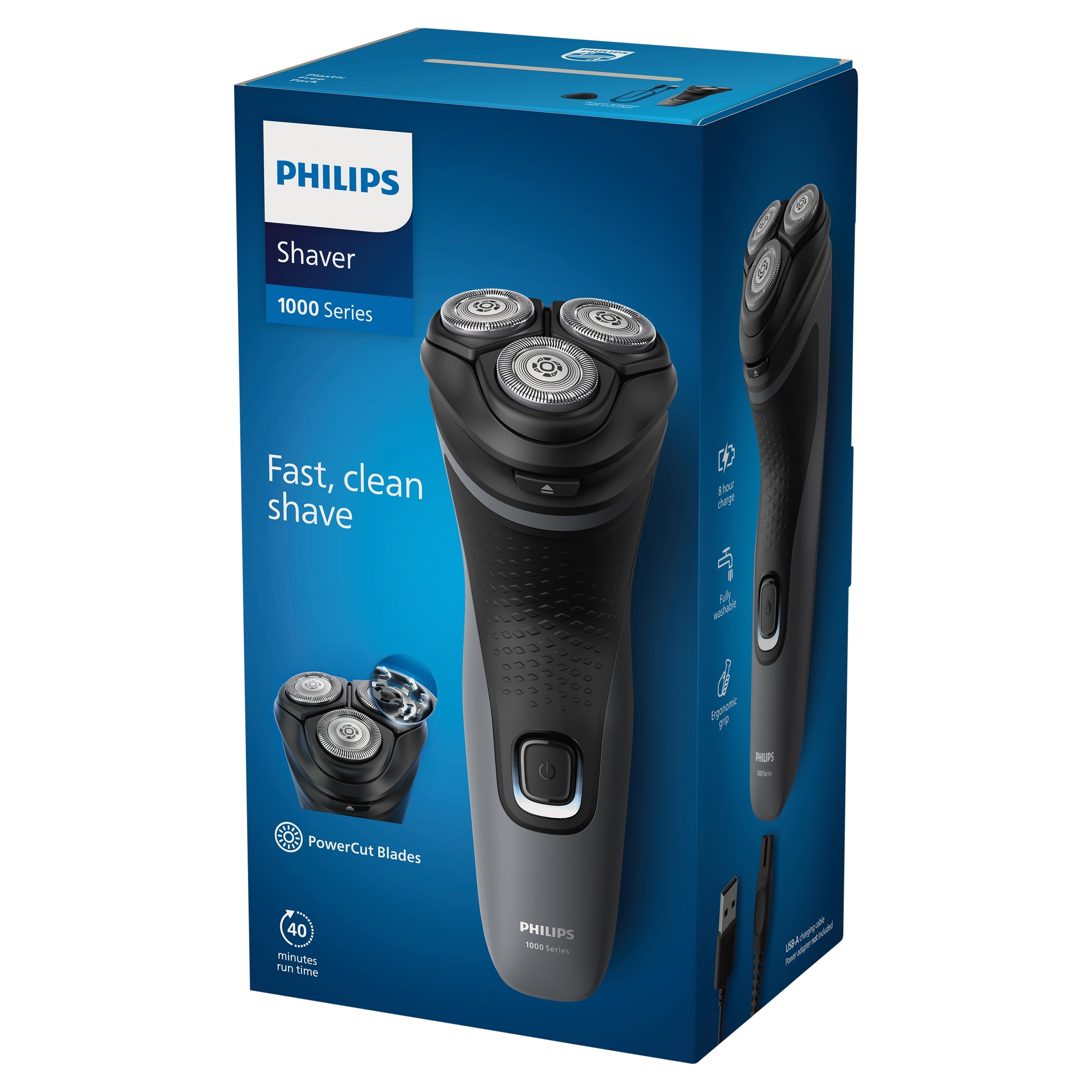 Philips Series 1000 Wet & Dry Electric Shaver with 4D Flex Heads-S1142 ...