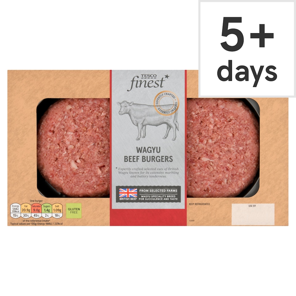 Tesco Finest Wagyu Burger 340G - Tesco Groceries