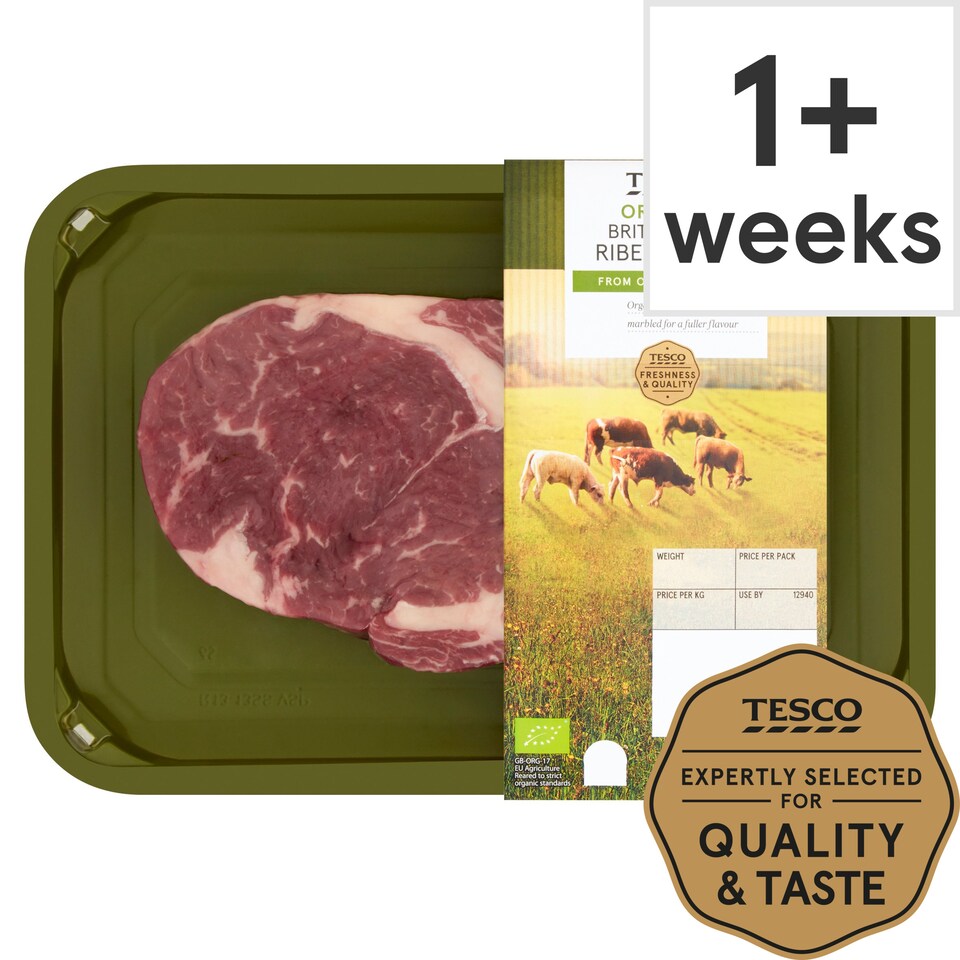 Tesco Organic Beef Ribeye Steak - Tesco Groceries