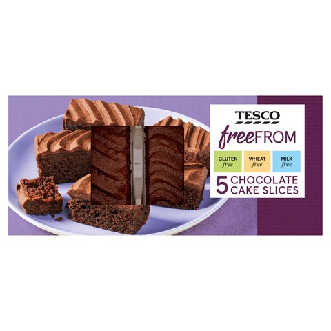 Tesco Free From Chocolate Cake Slices 5 Pack - Tesco Groceries