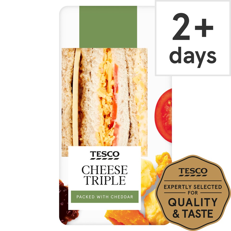 Tesco Cheese Triple Sandwich - Tesco Groceries
