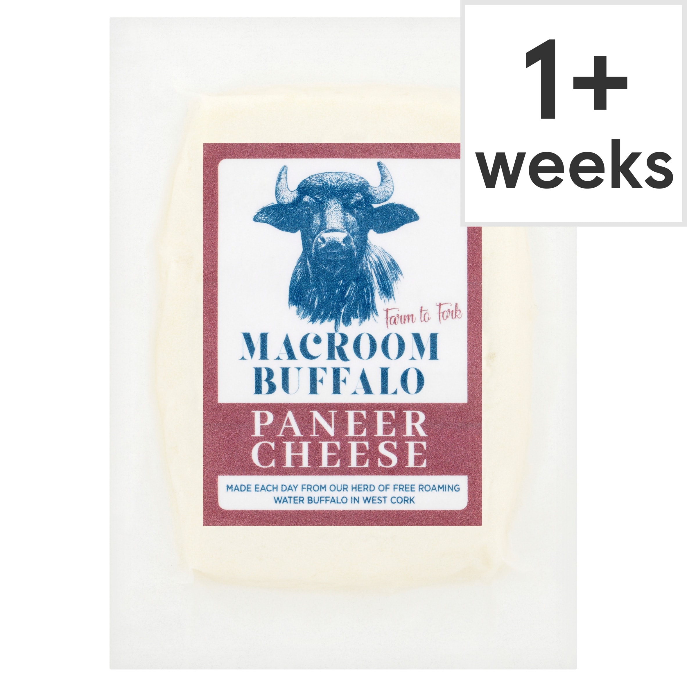 Macroom Buffalo Paneer Cheese 140g - Tesco Groceries