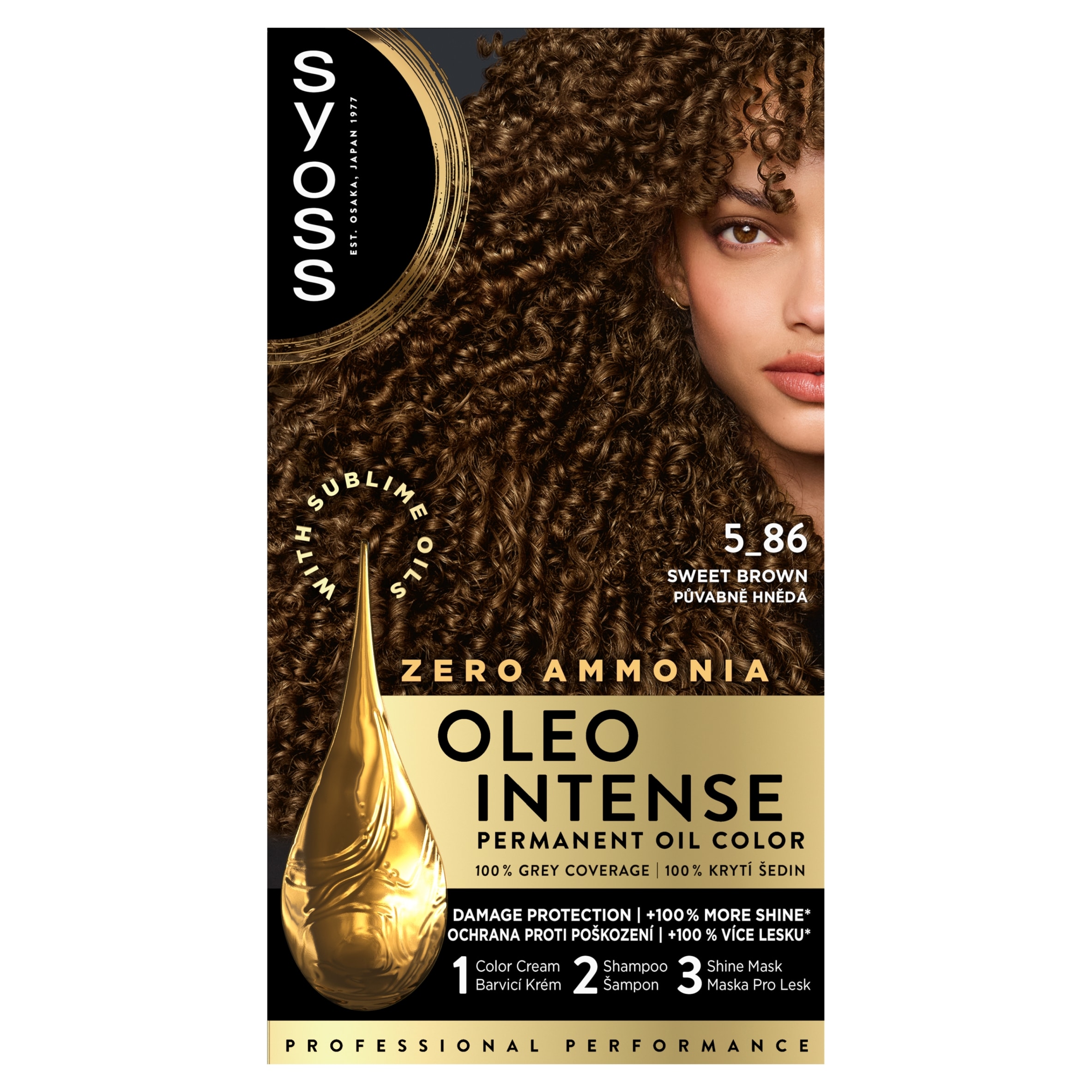 Syoss Oleo Intense Permanent Oil Color 5-86 Sweet Brown - Tesco Groceries