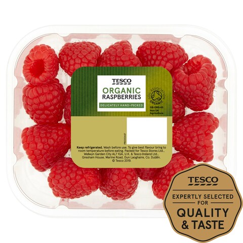 Tesco Organic Raspberries 150G - Tesco Groceries
