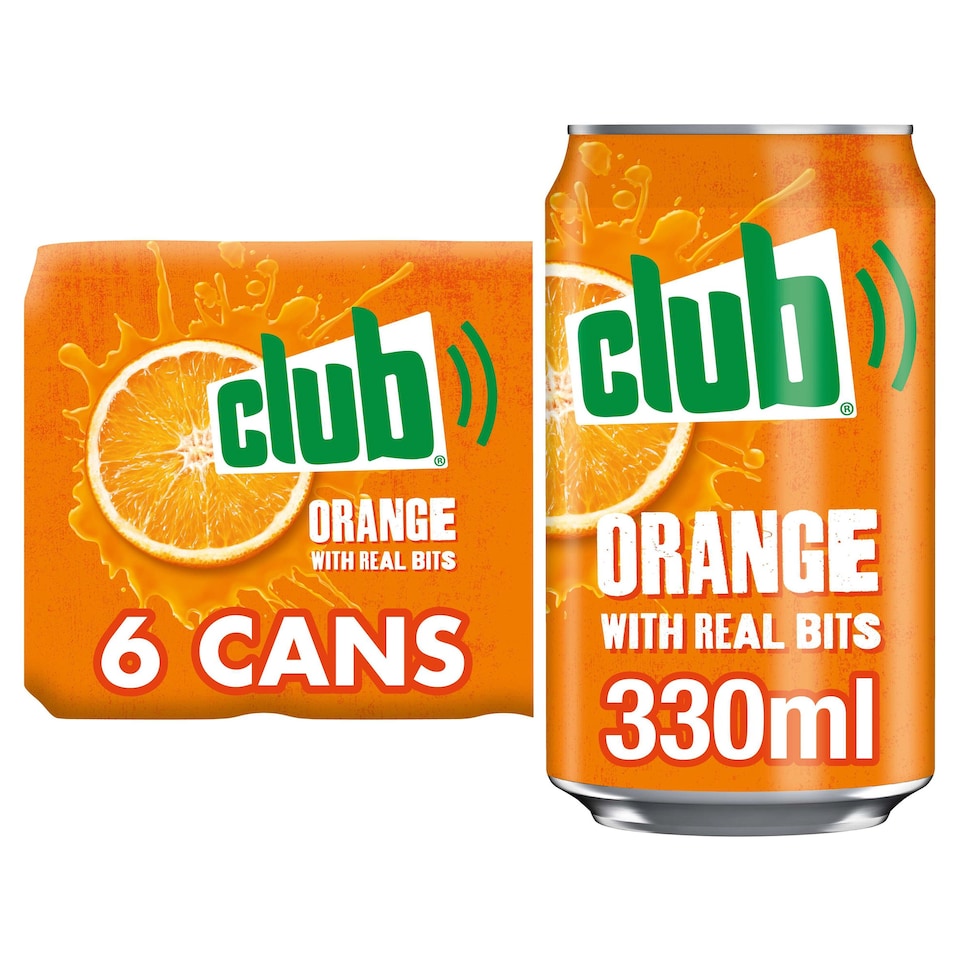 Club Orange Drink 6 X 330 Ml Pack - Tesco Groceries