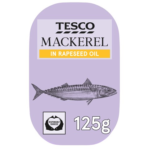 Tesco Mackerel in Rapeseed Oil 125g - Tesco Groceries